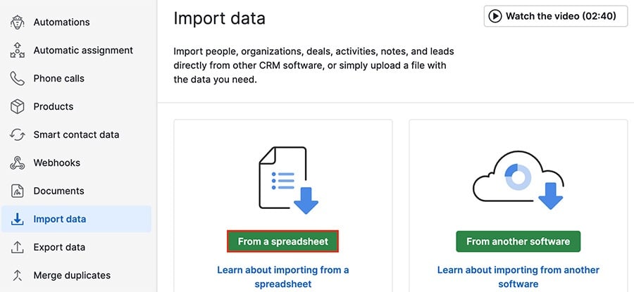 Wie kann ich Leads importieren? - Knowledge Base | Pipedrive
